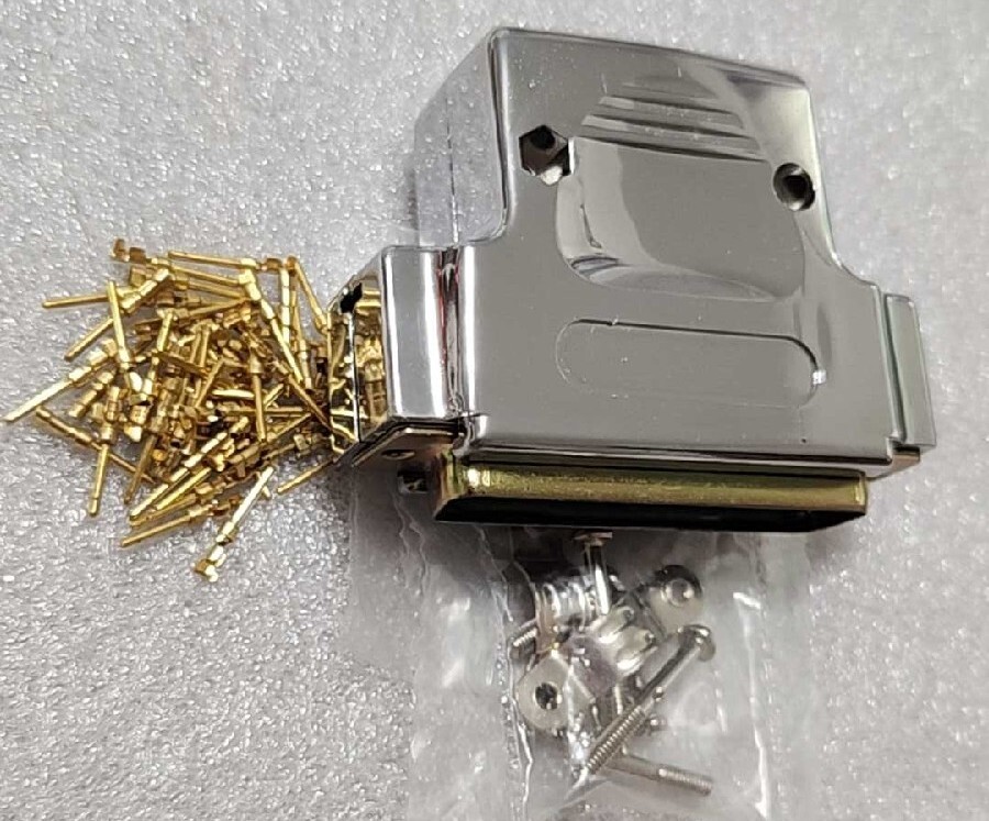 2 Pcs) Cinch DDU-50P D-Sub Housing , 50 Pins Amphenol 1-66506 Crimp ...