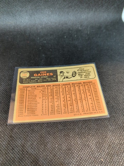 1966 Topps - #122 Joe Gaines for sale online | eBay