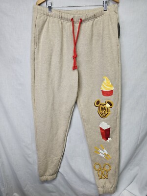 Disney Parks Food Sleep Pants for Adults Size XL Men's Popcorn Pretzel ...