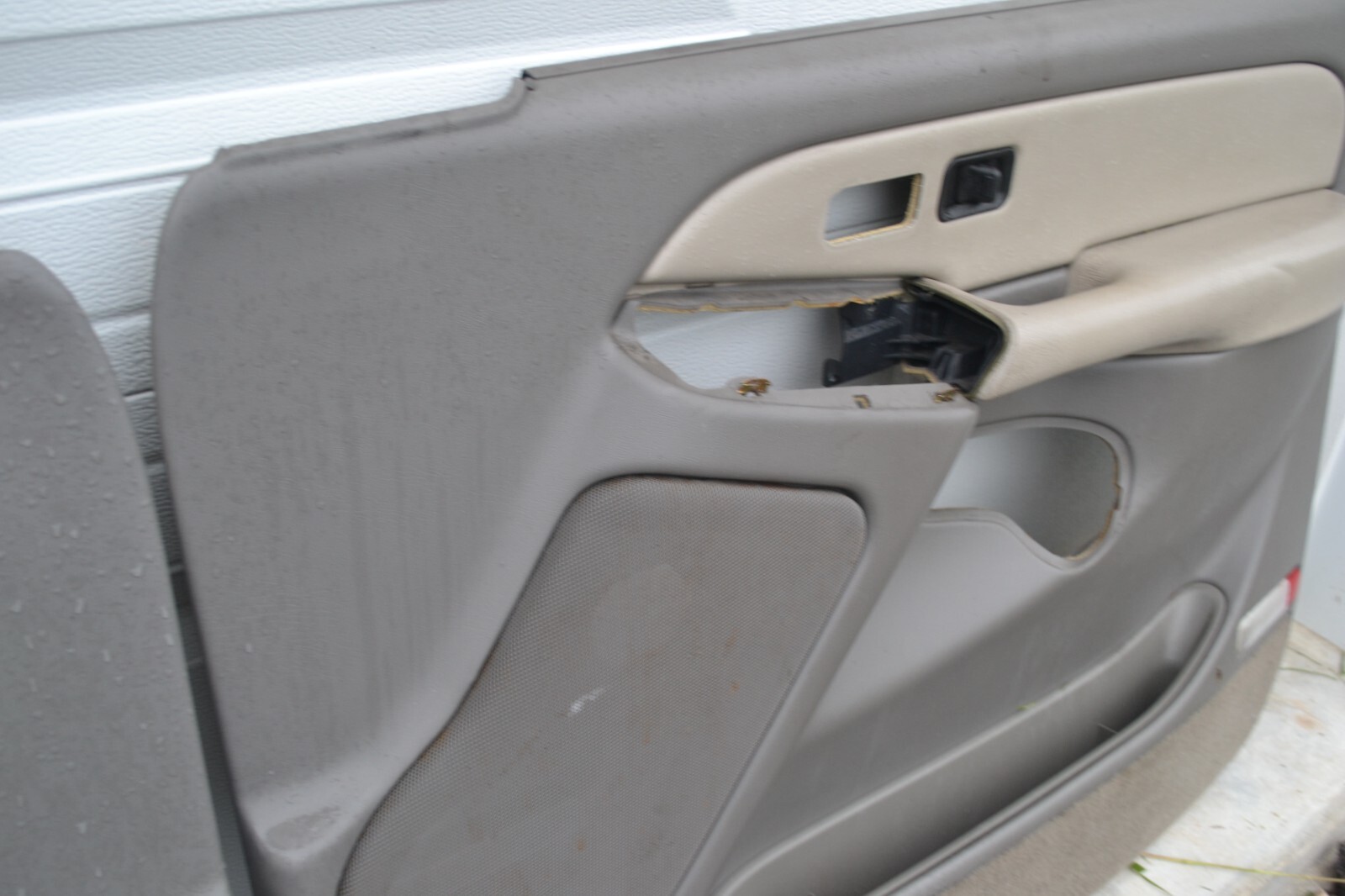 99-02 GMT 800 - Interior Door Trim Panels Set Gray & Tan Two Tone Power ...