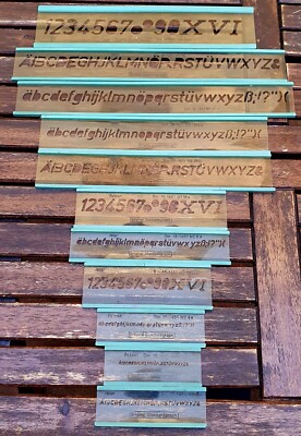 Original Standardgraph Din 16-1451 Pen Professional Stencil Set - 11 ...