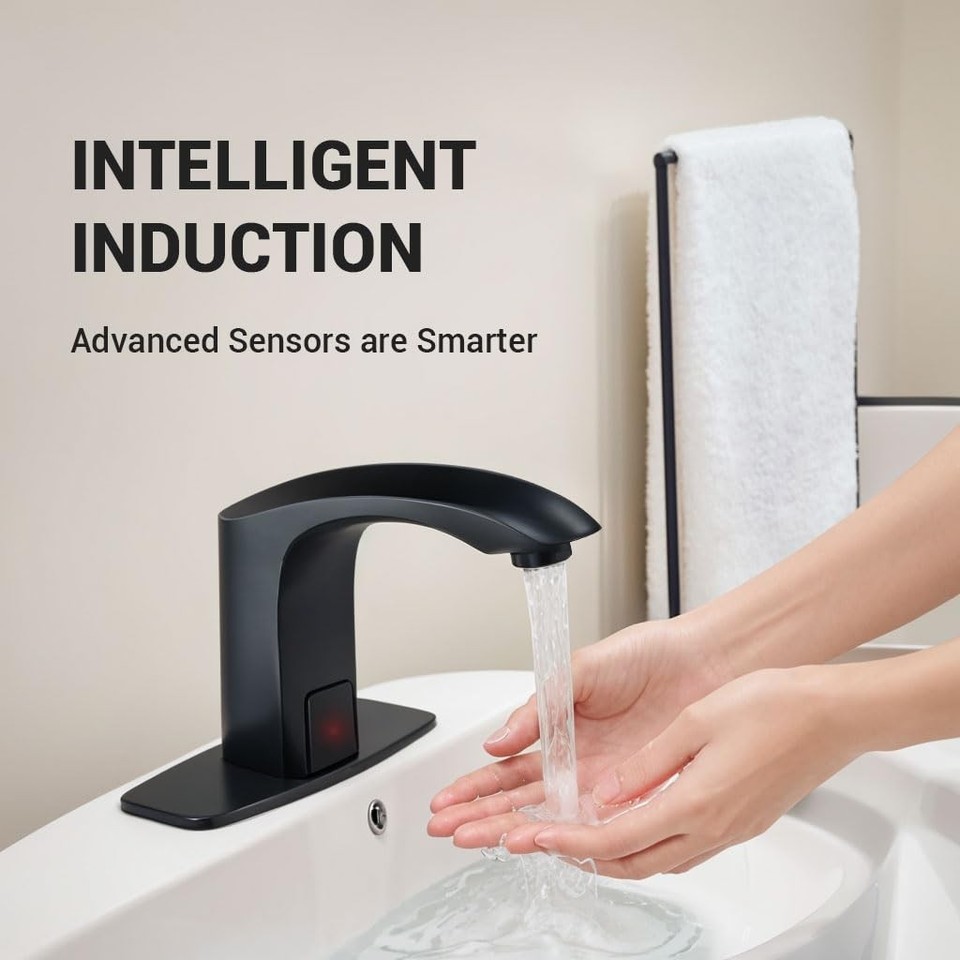 Automatic Sensor Touchless Bathroom Sink Faucet Black 6.5*7.2*5.9, | eBay