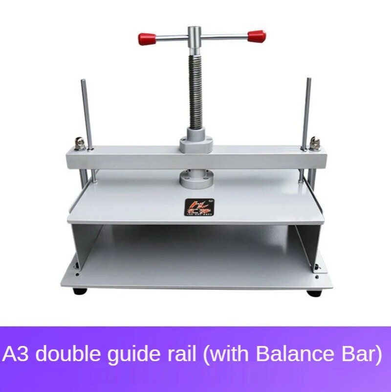 A3 A4 A5 Size Double Guide Shaft Manual Flat Paper Press Machine for ...