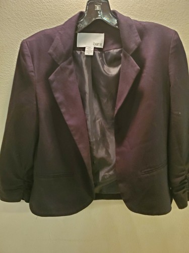 Bar 111 US Women’s Black Modern Blazer Jacket Lined Size M W/ Rouched ...