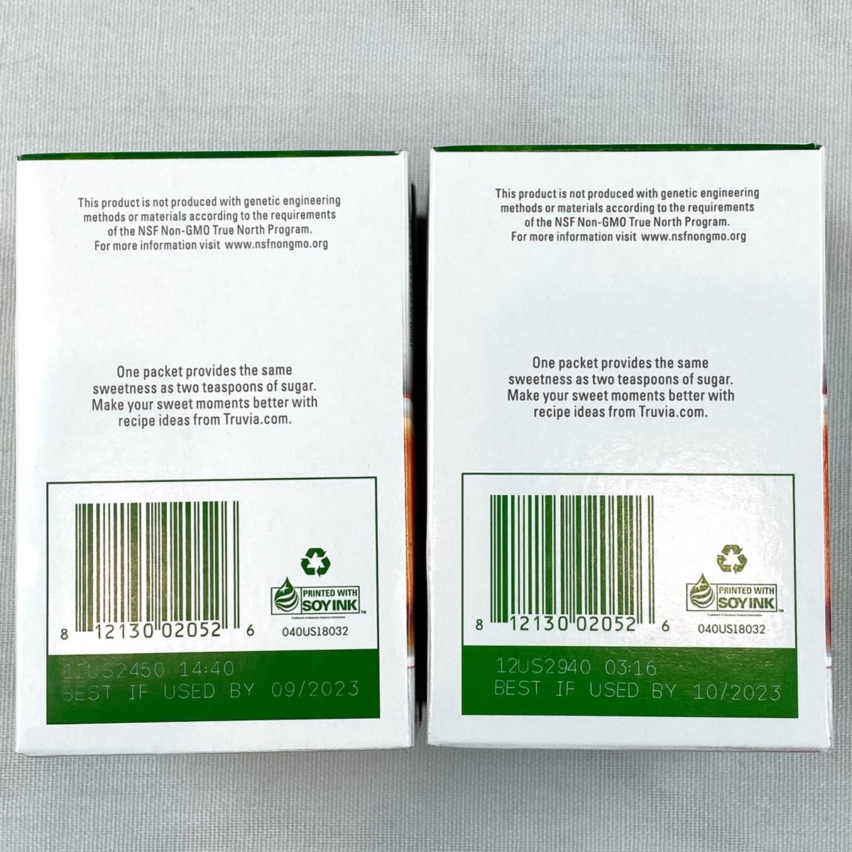 Truvia Sugar Barcode