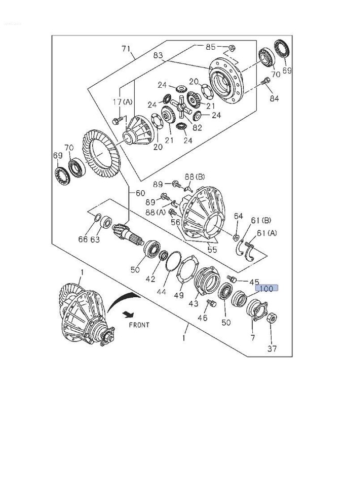 ISUZU Genuine Isuzu FSR FRR NPR NQR Oil Seal Final Pinion | 1096254840 ...