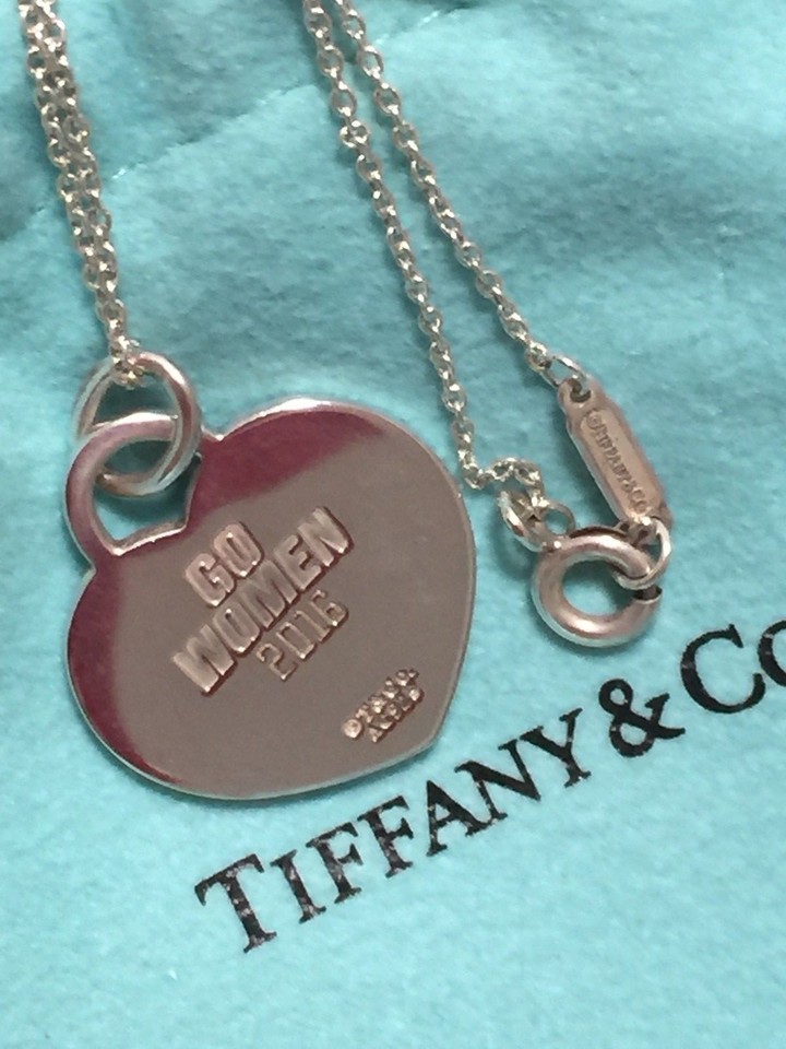 Tiffany & Co Sterling Orchid Silver Pendant Necklace WARRANTY Pouch ...