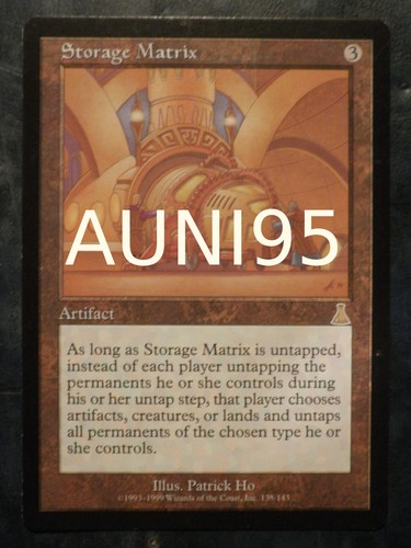 mtg magic Storage Matrix urza's destiny ENGLISH matrice de stockage ...