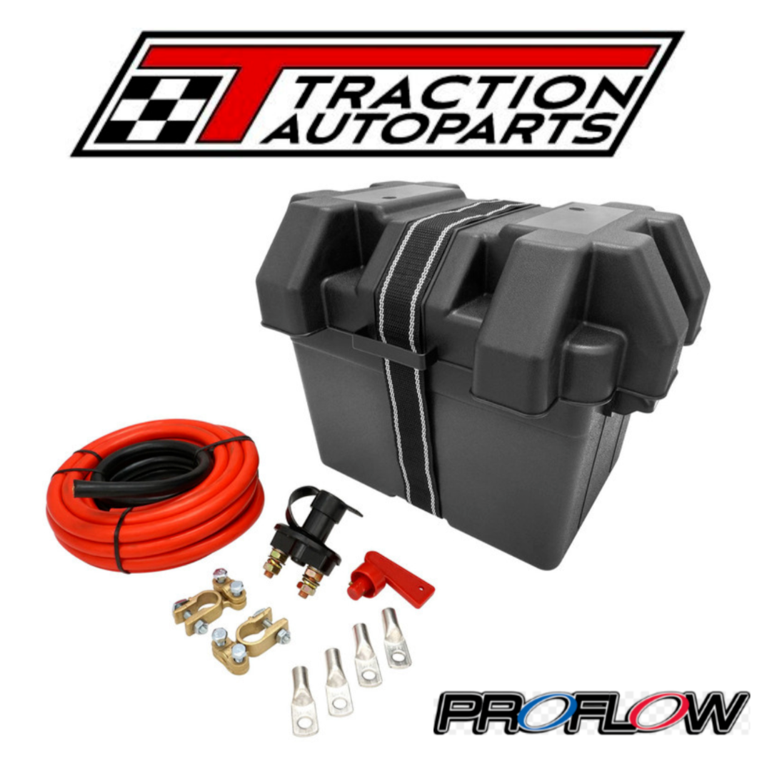 Universal Battery Box Plastic Relocation kit, External Size 340L x 245W ...