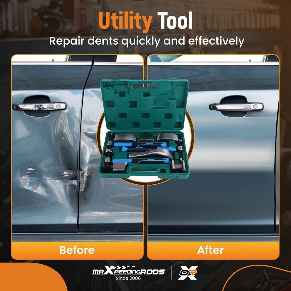 9Pcs/Set Auto Body Panel Fender Hammer Dolly Set Sheet Metal Auto ...