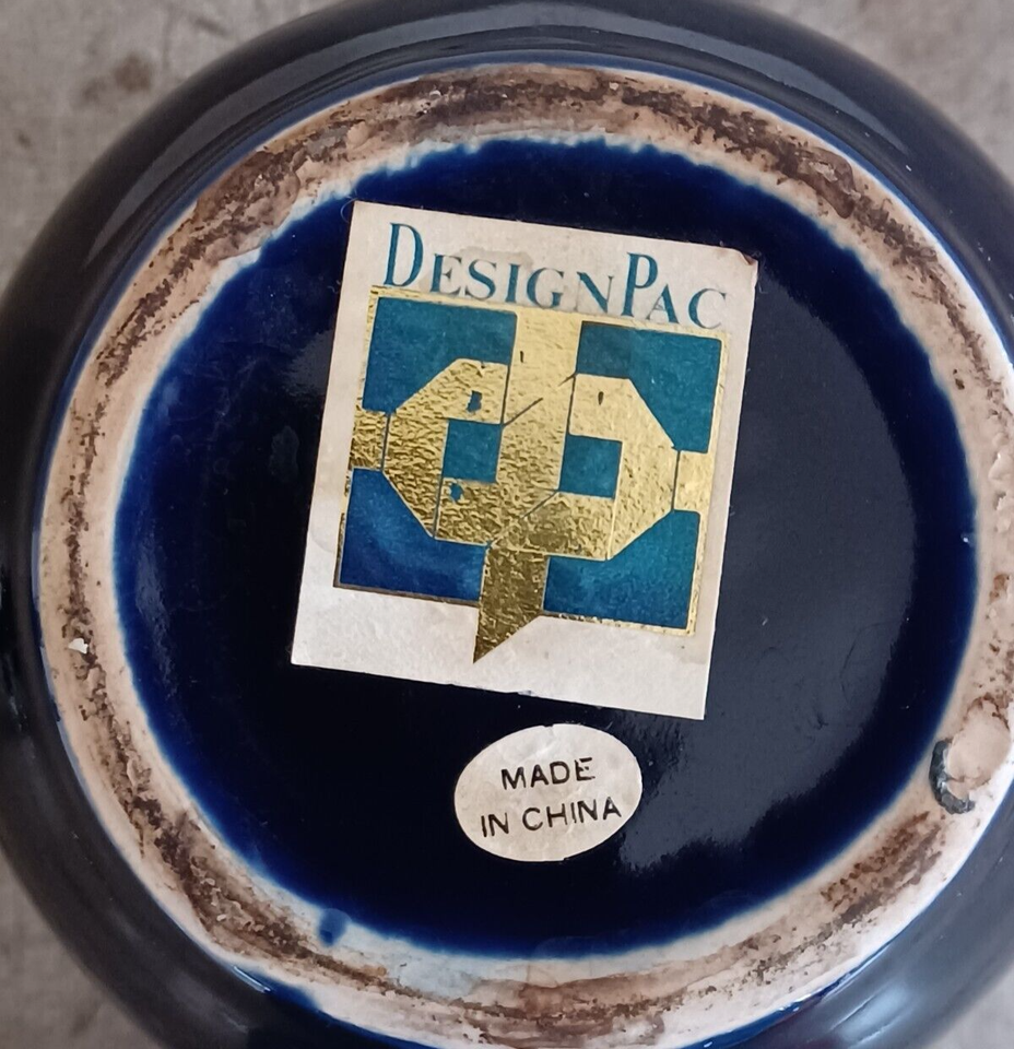 DesignPac Ceramic Navy Blue Teapot 7.3"×4.3" | eBay