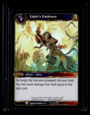 World of Warcraft TCG Caverns of Light's Embrace Holo Foil | eBay