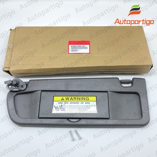OEM Left Driver Side Sun Visor for Honda Civic 2006-2011 Gray 83280-SNA ...