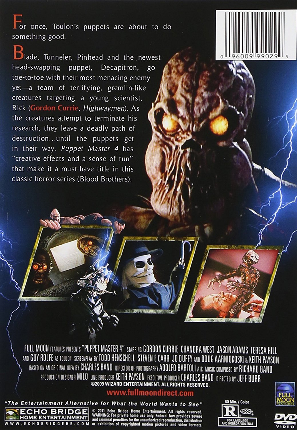 NEW Puppet Master 4: The Demon (DVD 1994 PUPPETMASTER PART FOUR HORROR ...