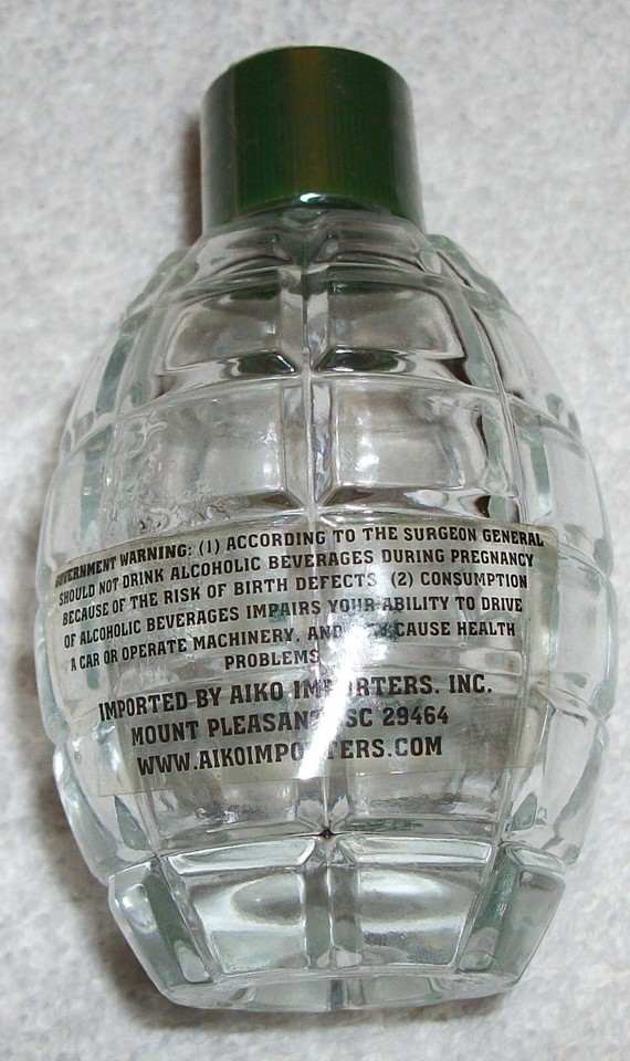 Vintage A-Team hand grenade shot decanter 500ml Made in France | eBay