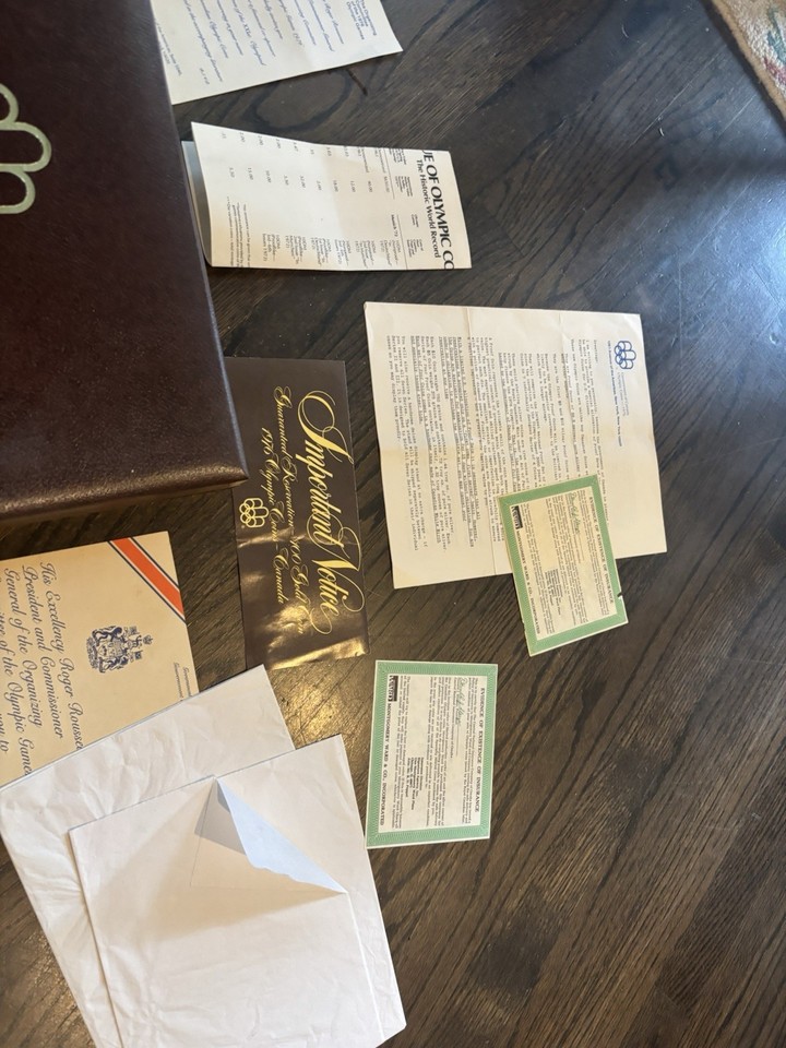 1976 Canada 925 Silver Olympic 28 Coin Set Original Paperwork & Case 30 ...