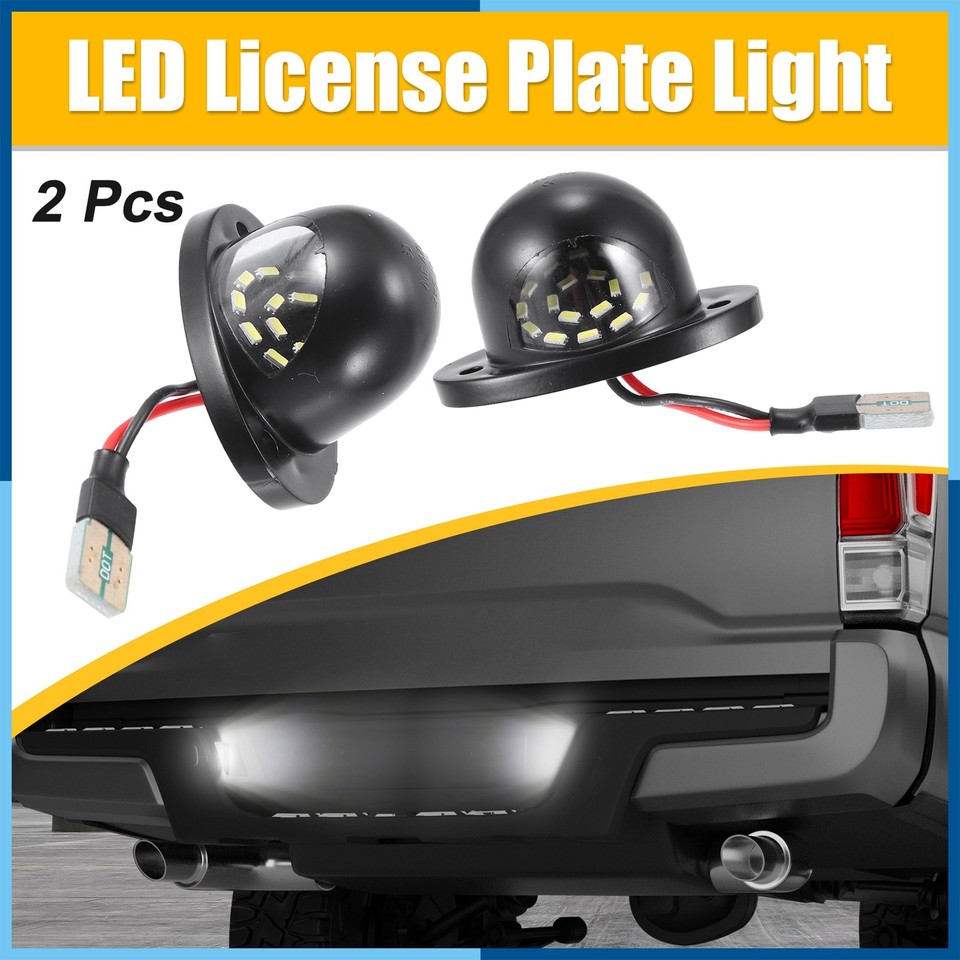 2pcs LED License Plate lamp Assembly for Dodge for RAM 1500 6000K White ...