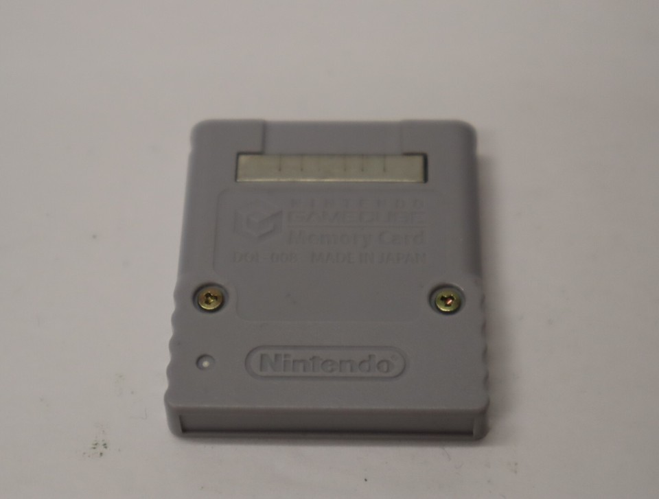 **Official Genuine OEM Nintendo GameCube Memory Card 59 Blocks Grey DOL ...