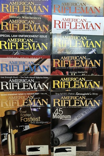 Vintage - Lot of 12 NRA "The American Rifleman" Magazine 2001 ...