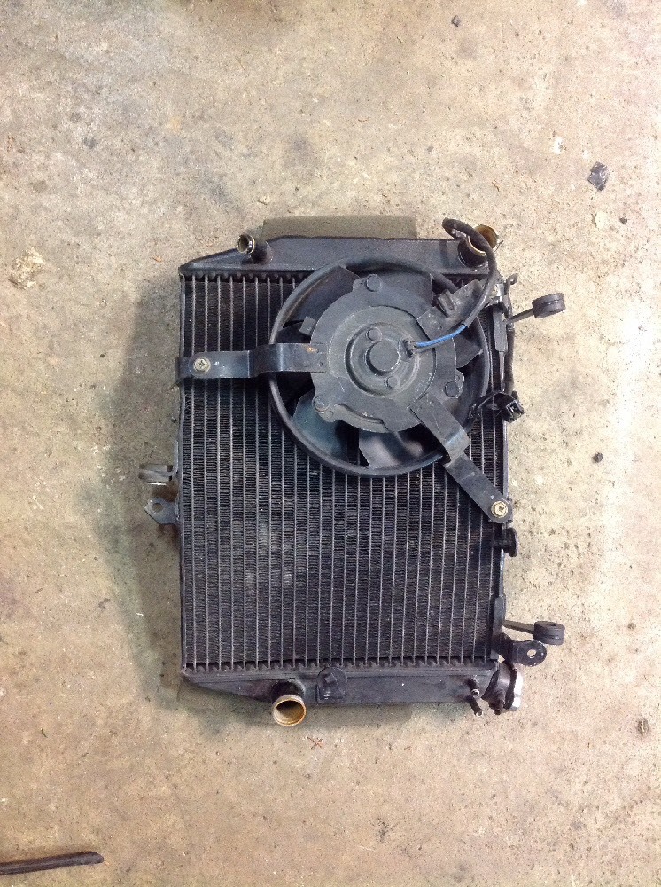 03 04 05 R6 06 07 08 09 YZF R6S RADIATOR WITH FAN OEM COOLING COOLANT ...