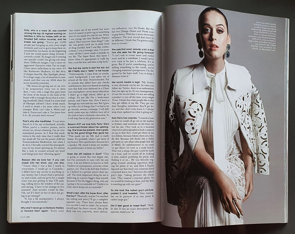 ELLE Magazine March 2015 - Katy Perry, Pages: 492 | eBay