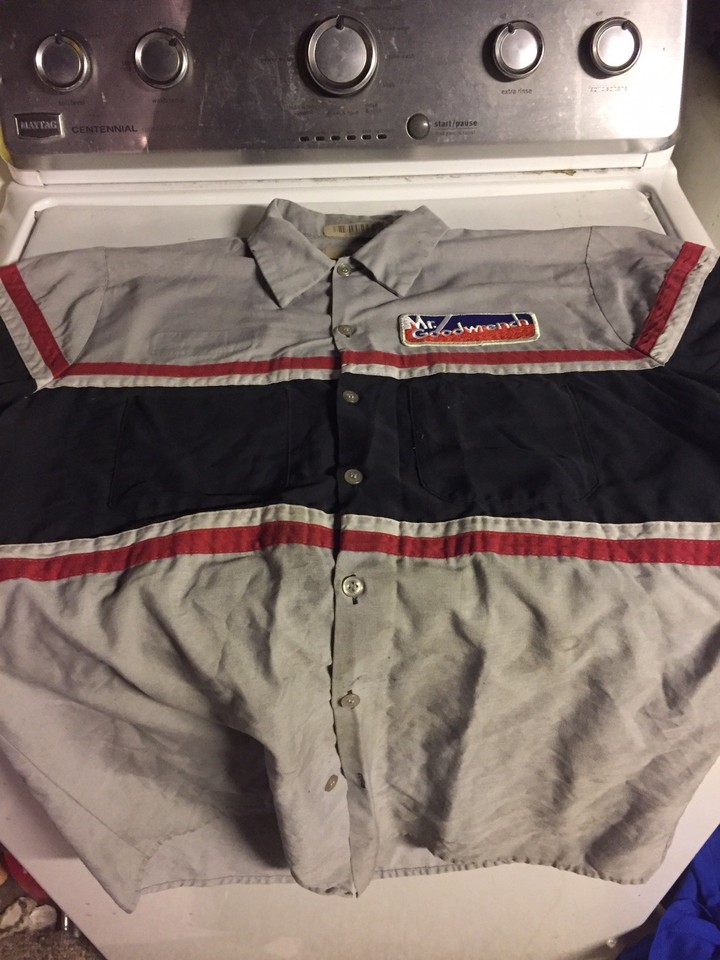 Vtg Mr Goodwrench Mechanic Pit Crew Rockabilly M-LG-XL | eBay
