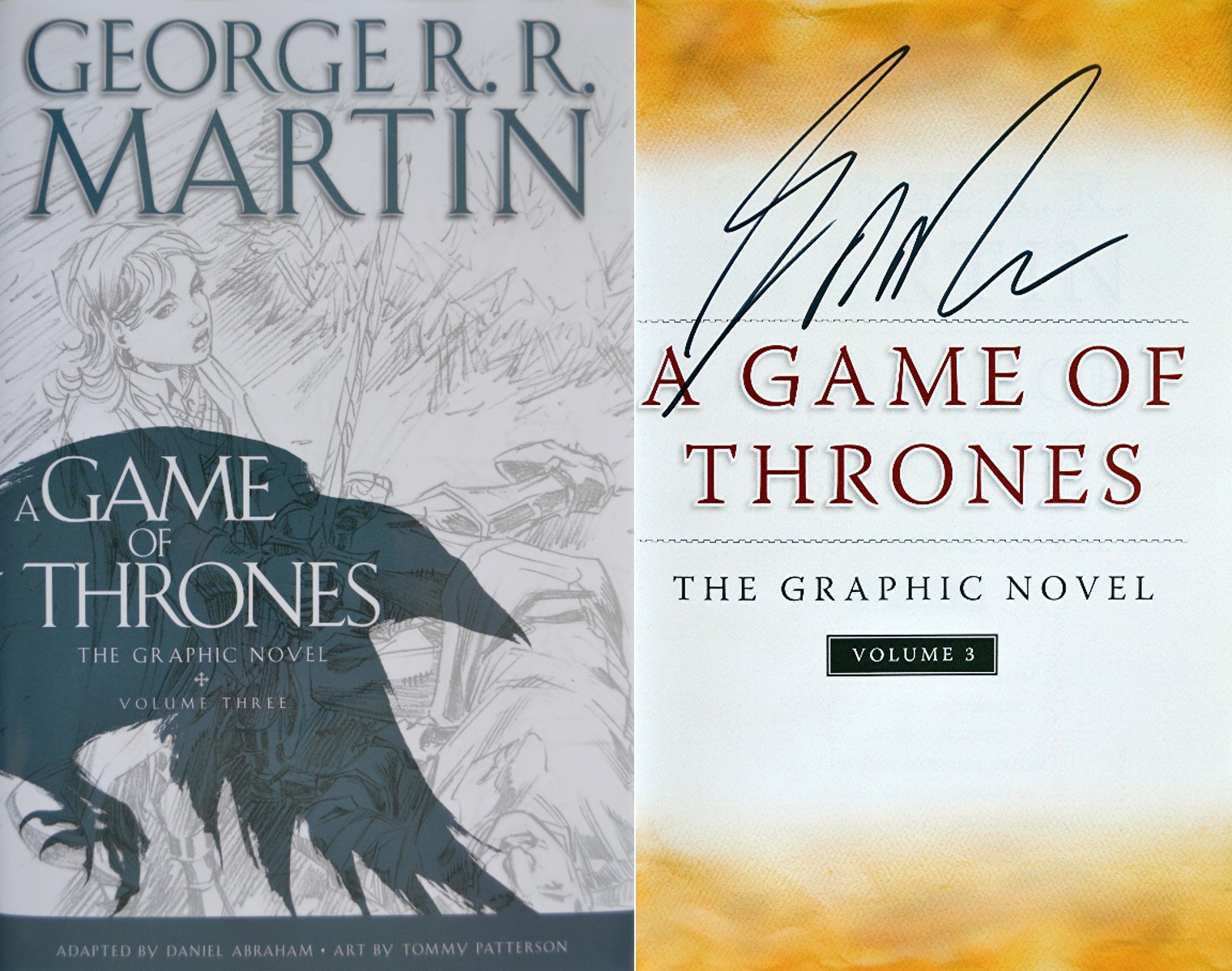 George R.R. Martin SIGNED Game of Thrones Graphic Novel III 1st/1st ...