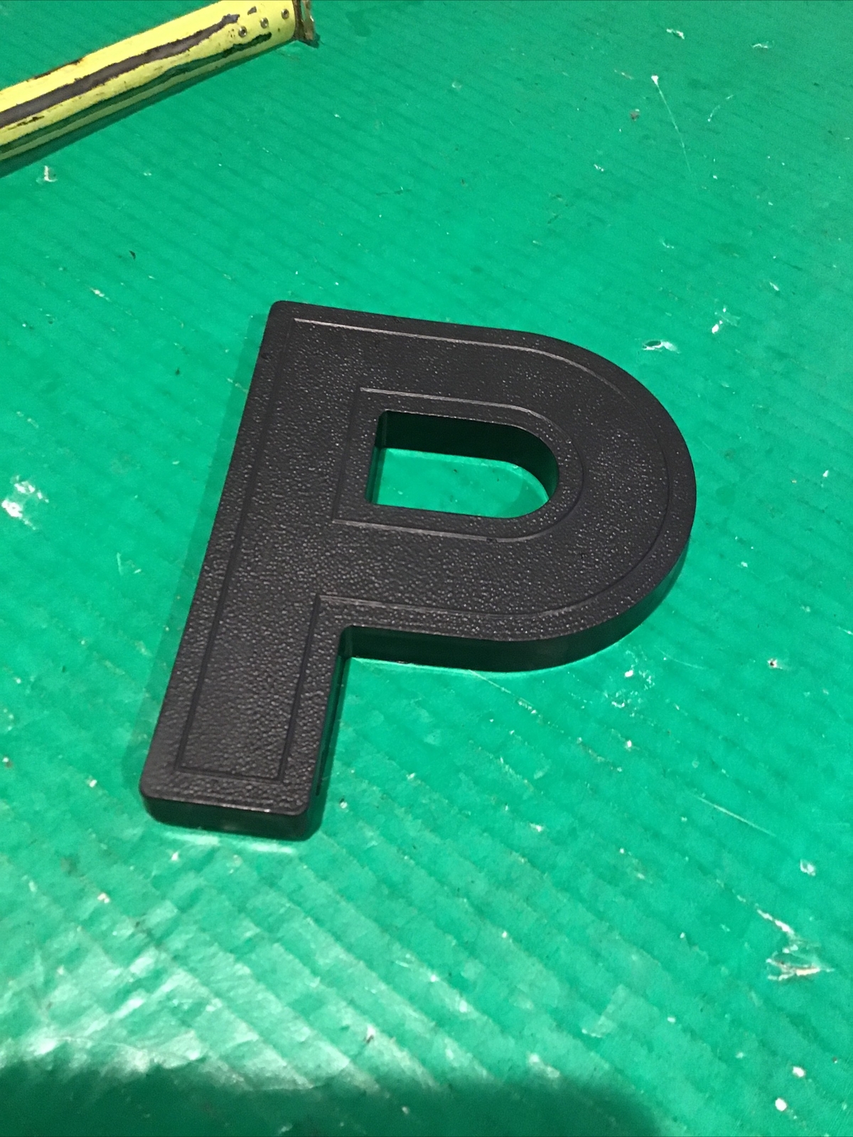 Vintage Wagner Sign 6 1/4" Plastic marquee sign letter P black ...