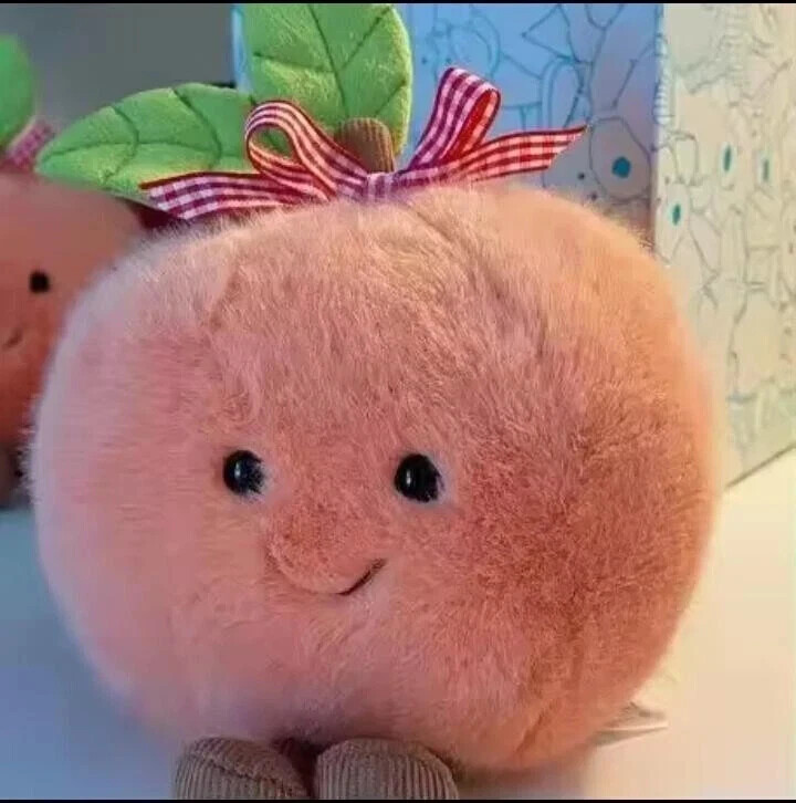 Cat Peach Fuzzy Peach New with 14cm | eBay