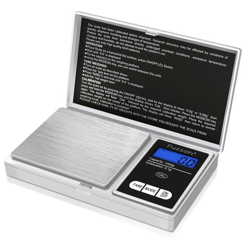 Pocket Gram Scale Precision 1000g/0.1g, Mini Digital Scales Grams and ...