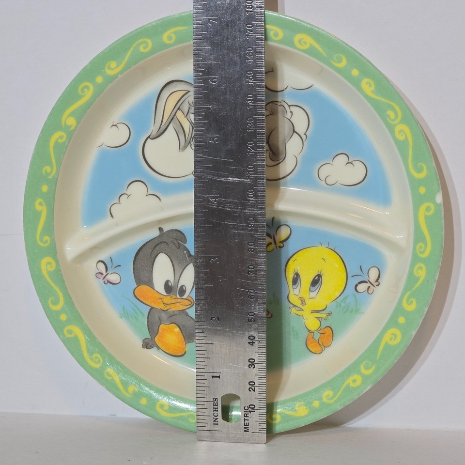 7" Looney Tunes Tiny Toons Bugs Bunny Daffy Duck Tweety Bird Melamine ...