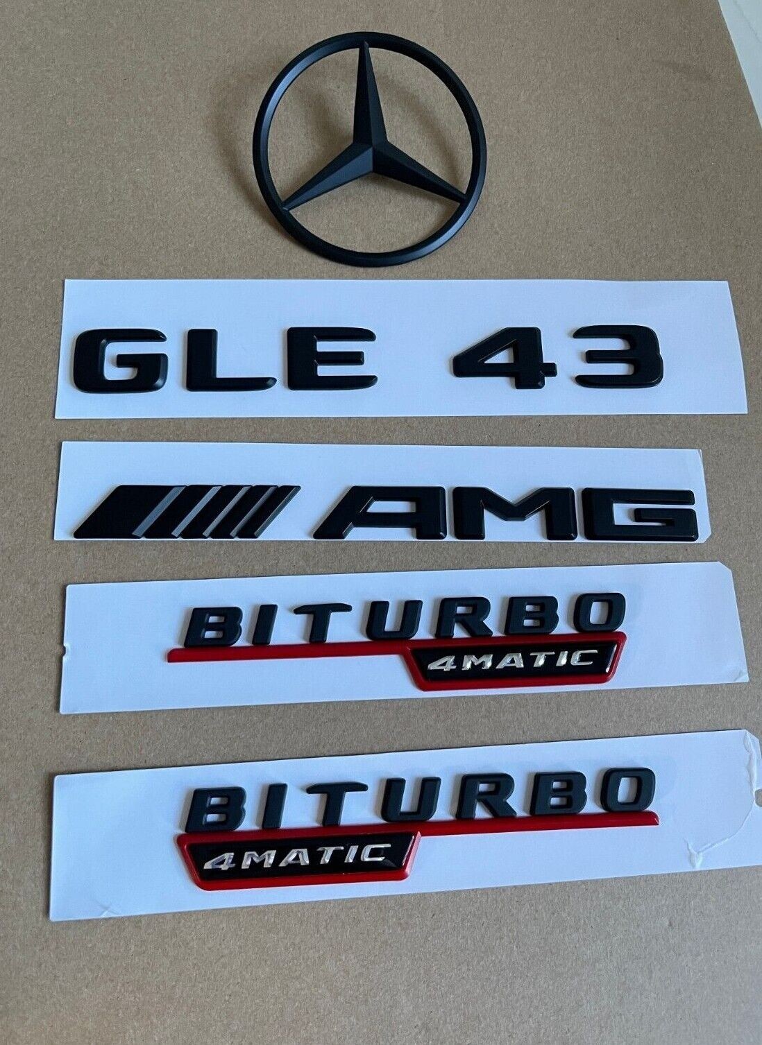 Mercedes-Benz GLE43 AMG Biturbo 4Matic V167 Star SUV Rear Trunk Emblem ...