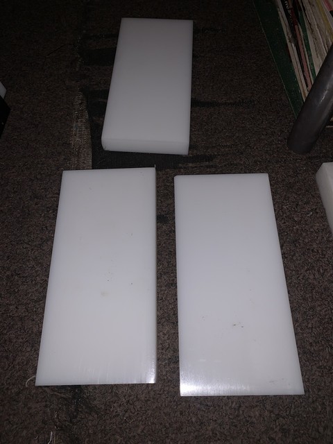 7/8” Natural Delrin Block Acetal Sheet Stock 4” X 8 1/2” (3pcs Total ...