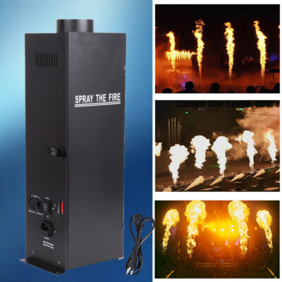 1/2/4 200W DMX Flame Thrower Effect Fire Stage Machine Party Projector ...