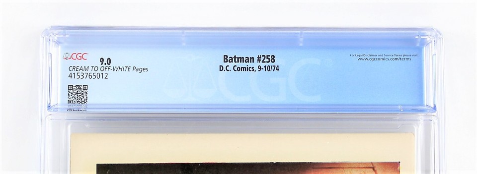 BATMAN #258 1974 CGC 9.0 100 PAGE ISSUE TWO-FACE APP. 1ST MENTION OF ...