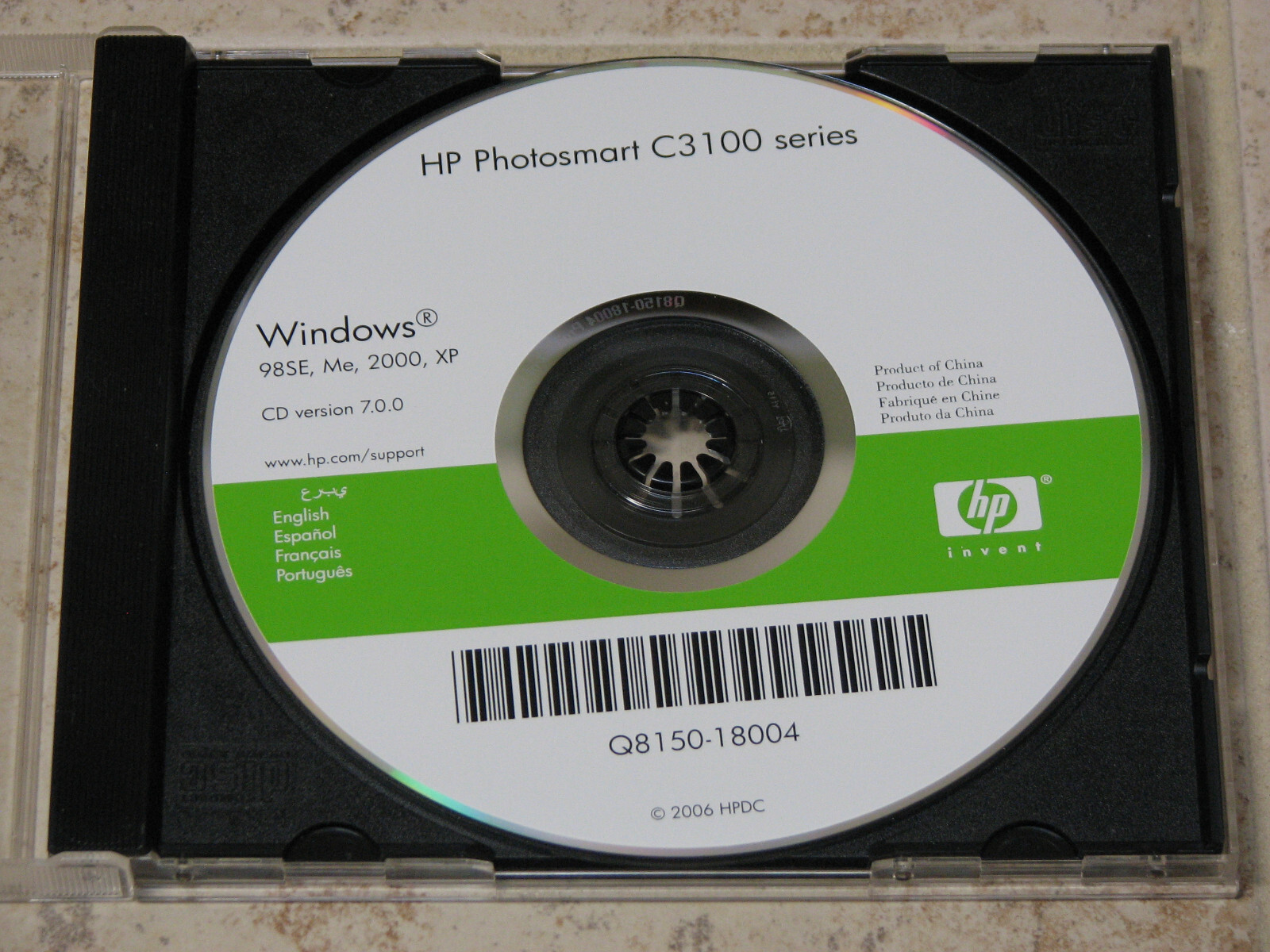 HP Photosmart C3100 Series, Printer Driver & Installation CD - Windows ...