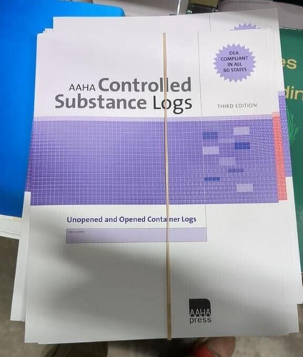 AAHA Controlled Substance Logs/Forms Set Paperback – Box set, July 1 ...