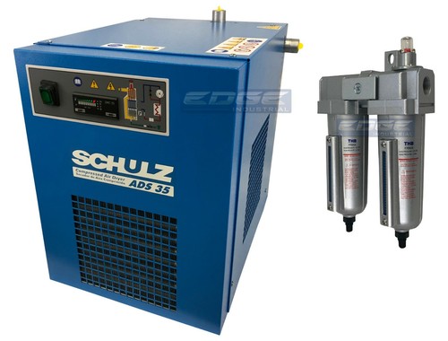 SCHULZ 35 CFM REFRIGERATED COMPRESSED AIR COMPRESSOR DRYER 115V ...