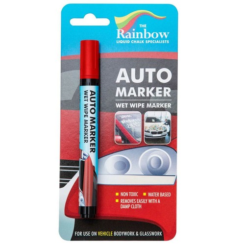 Car Paint Marker Pens Auto Writer Red - Best For Windows, Glass, Tire ...