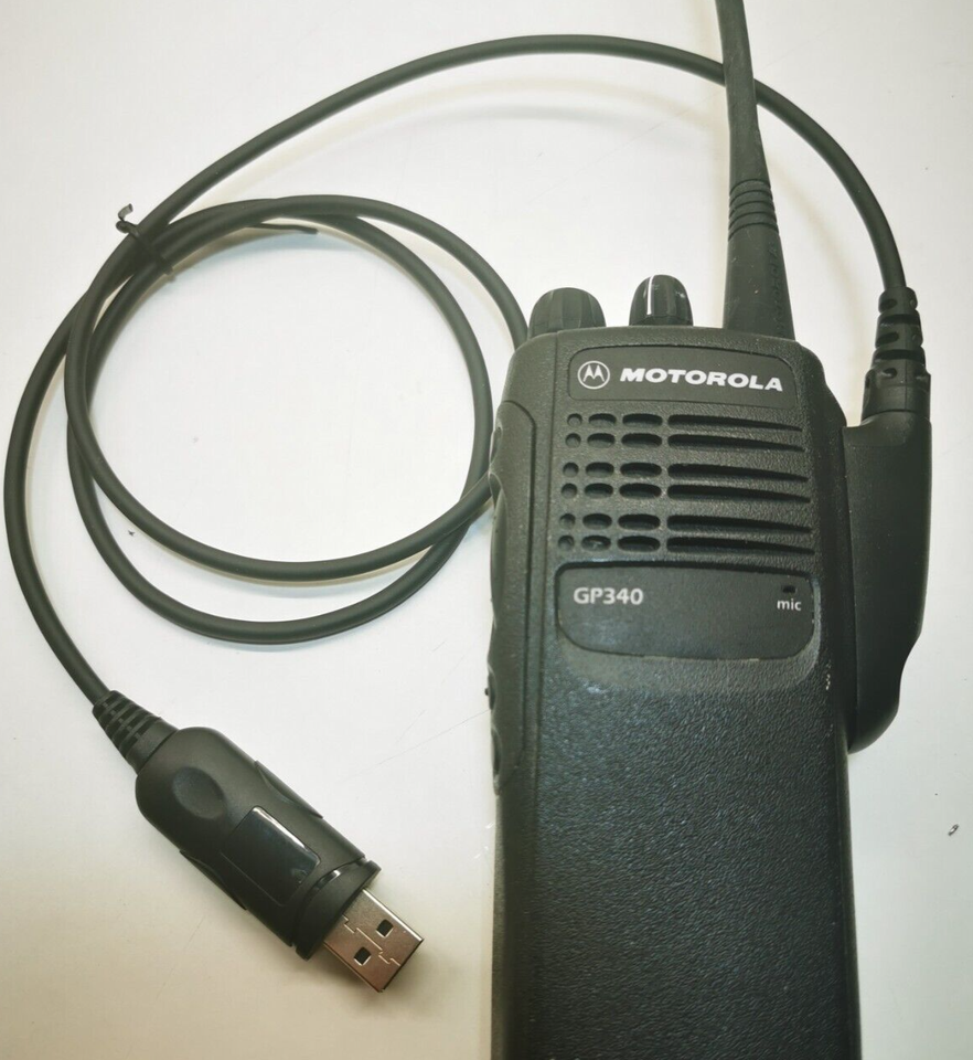 USB Programming Cable Motorola GP320 GP340 GP360 GP380 GP640 GP650 ...