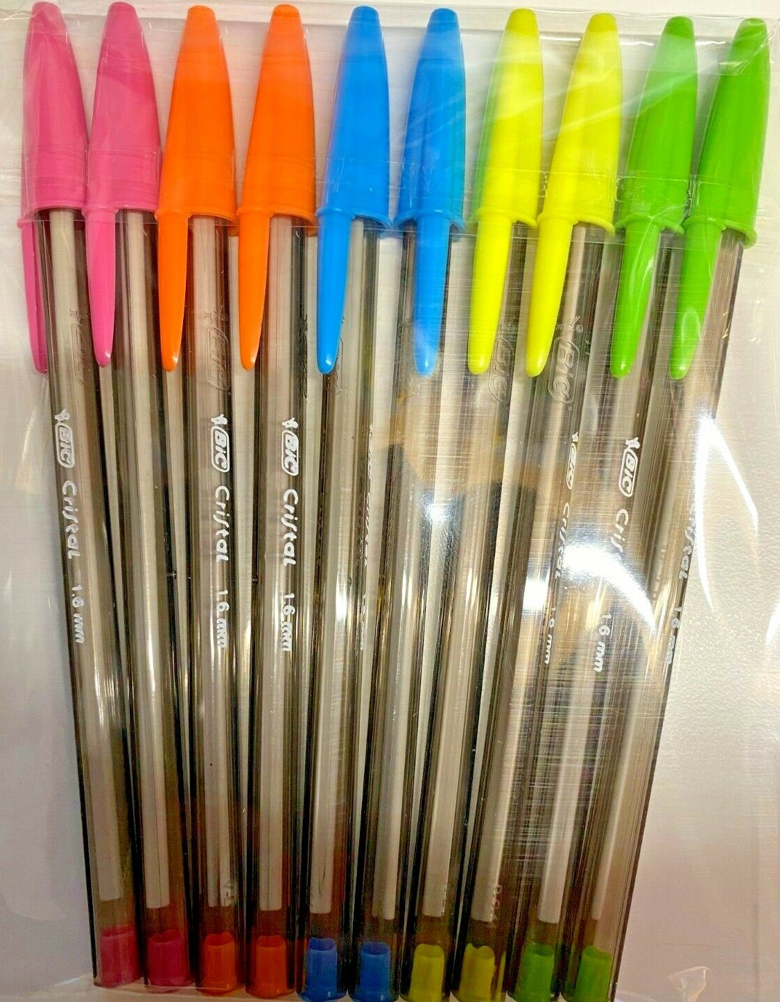 BIC® Cristal 1.6mm Ball Biro Pens - Various Colours - Packs Of 10 | eBay UK