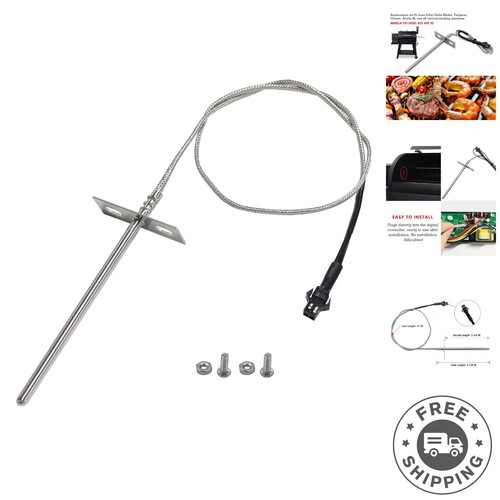Replacement RTD Temperature Probe Sensor, Compatible with Pit Boss ...