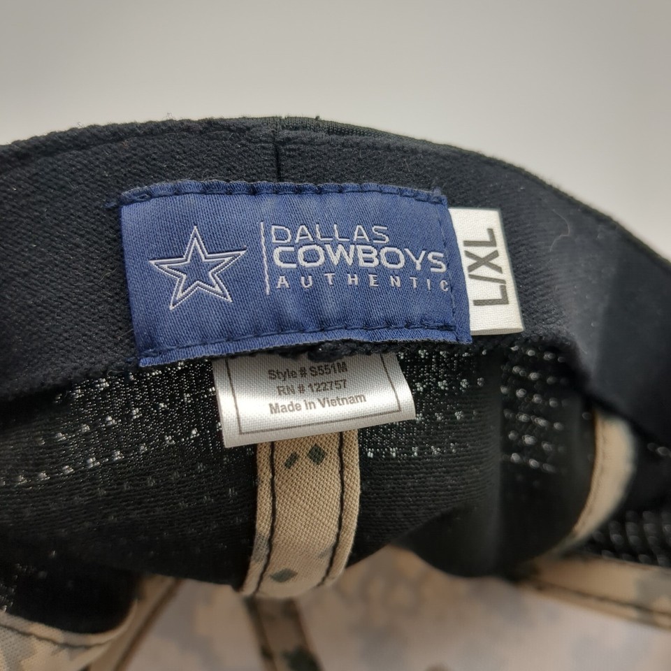Dallas Cowboys Camo Hat L/XL Star Baseball Cap Logo Sports Texas Star ...