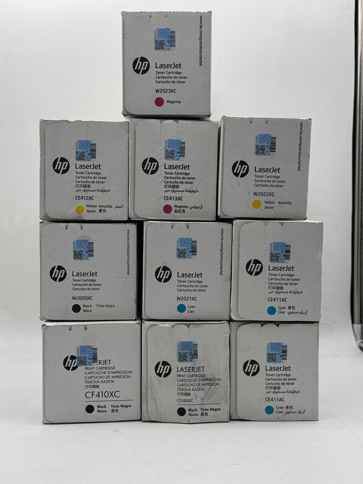 Genuine HP Toner Cartridges Multiple Models & Colors NEW OEM Pick Your ...