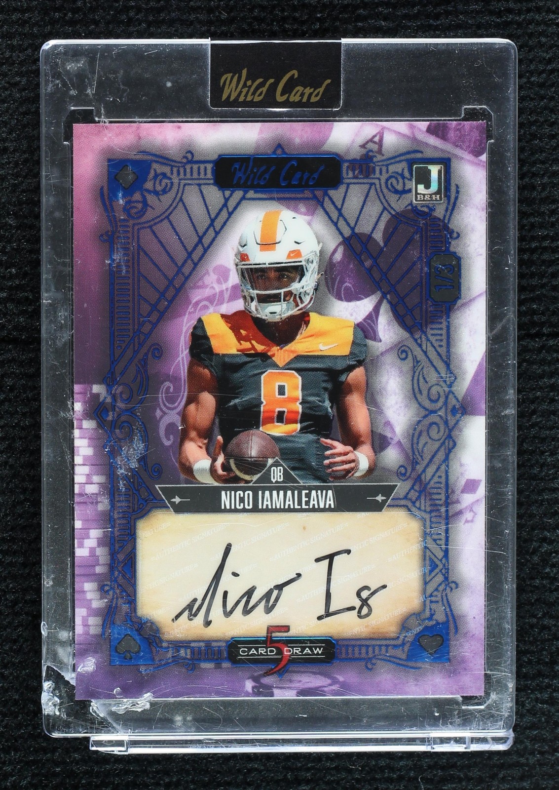 2024 Wild Card 5 Card Draw - Vintage Nico Iamaleava #5CDVA-NI Purple ...