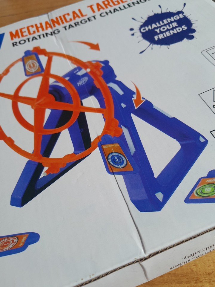 NERF Mechanical Shooting Target for Gun Foam Darts Rotating Target ...