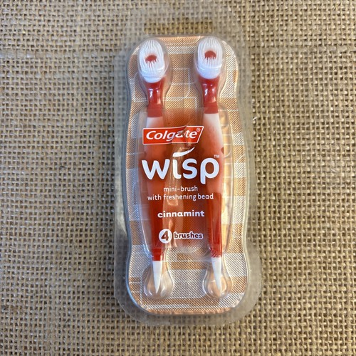 Colgate Wisp Mini Toothbrushes 4 Pack ~ Cinnamint ~ New Sealed 2011 | eBay