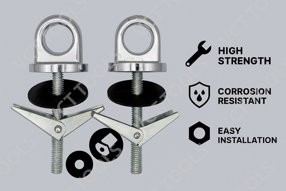 Truck Bed Anchor Heavy Duty Toggle Bolt Eye Mount for Tie-Downs & Cargo ...