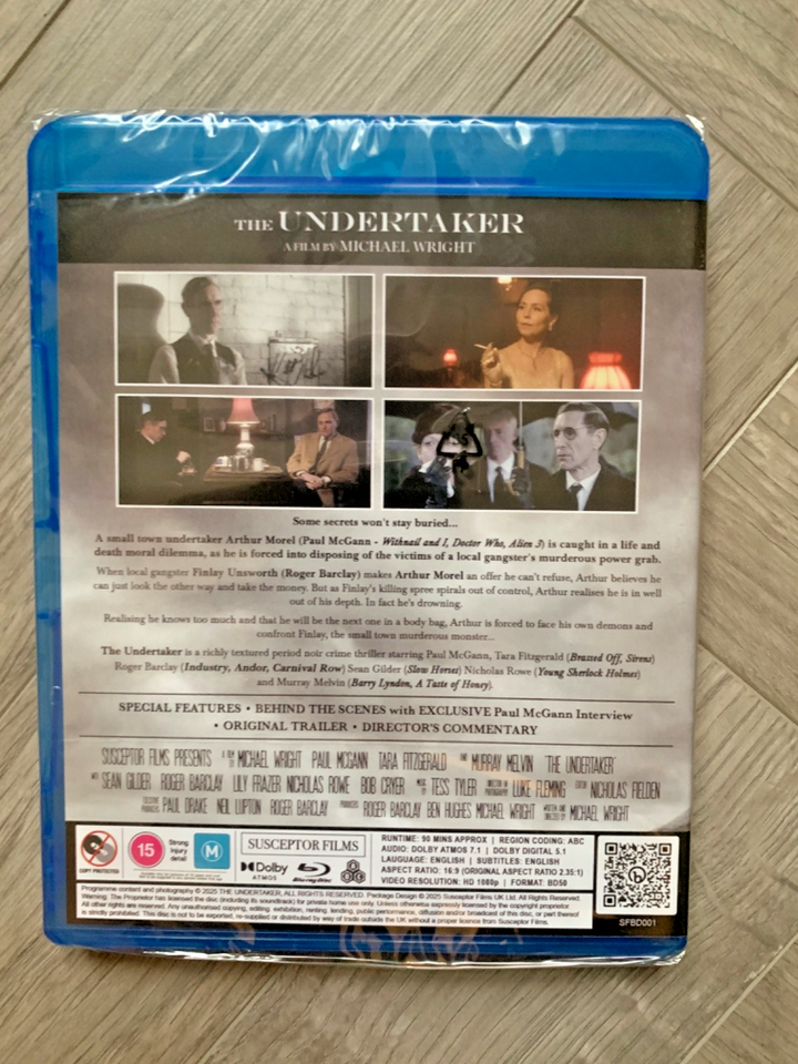 Rare The Undertaker - (2023) Paul McGann Tara Fitzgerald sealed Blu Ray ...