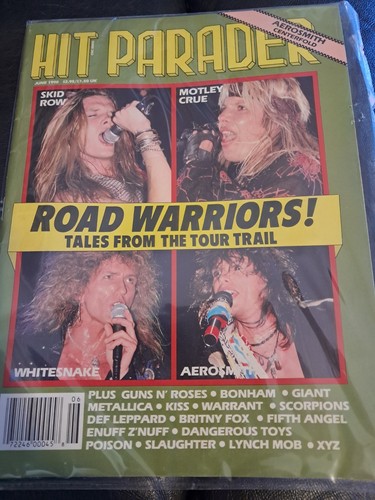 Vintage Hit Parader Heavy Metal 90s rock magazine June 1990 | eBay